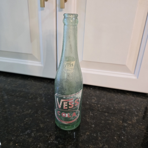 Accents | Vintage Vess Cola Glass Bottle | Poshmark